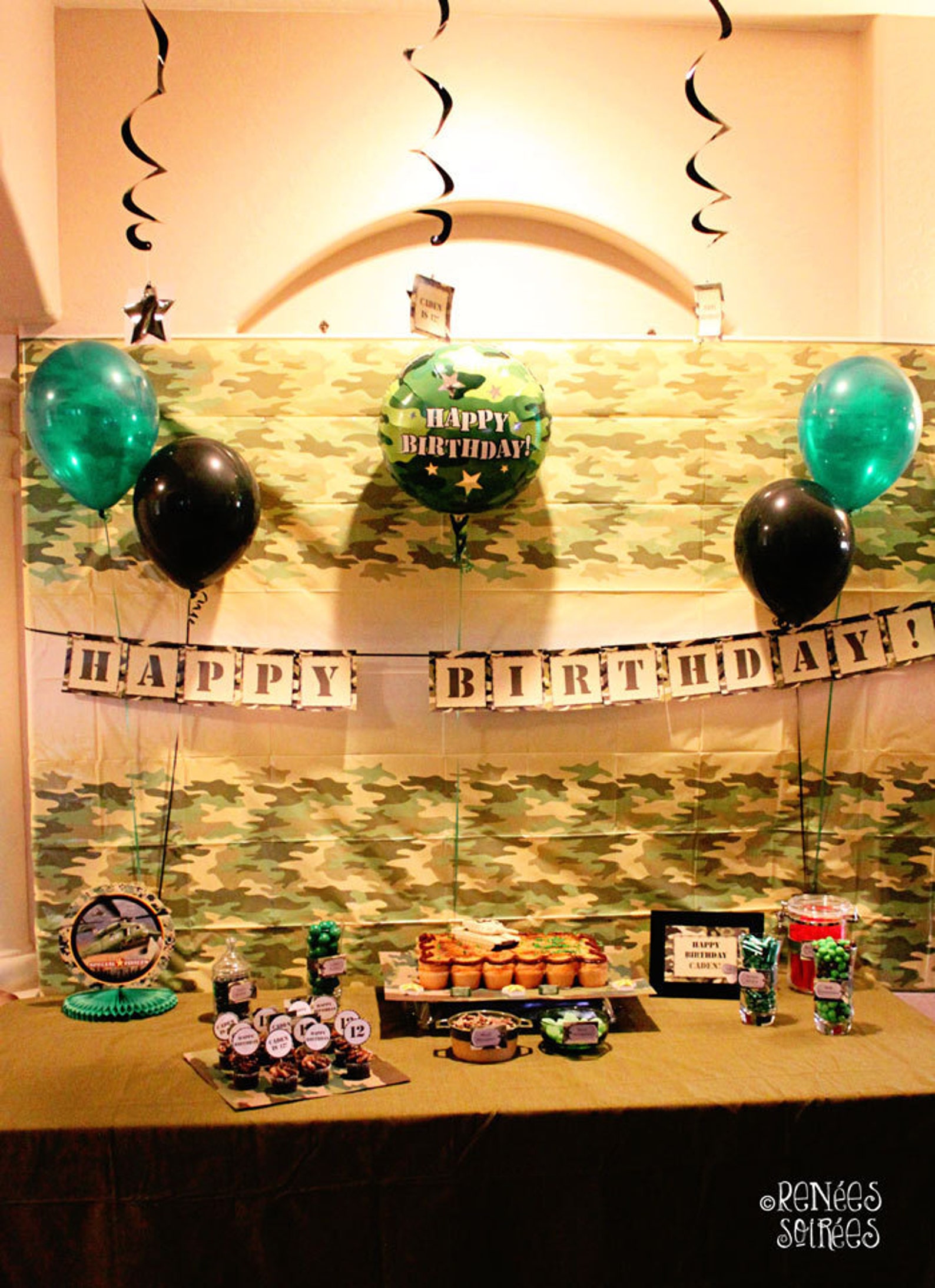 CAMO - MILITARY Birthday Party or Baby Shower - CUSTOMIZED - Printable ...