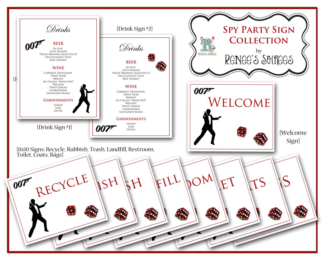 SPY BANNER Artwork 3 Banners 2.5 X 6 Ft Vertical for - Etsy