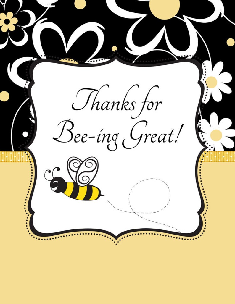 BUMBLE BEE Teacher or Employee Appreciation Printable | Etsy