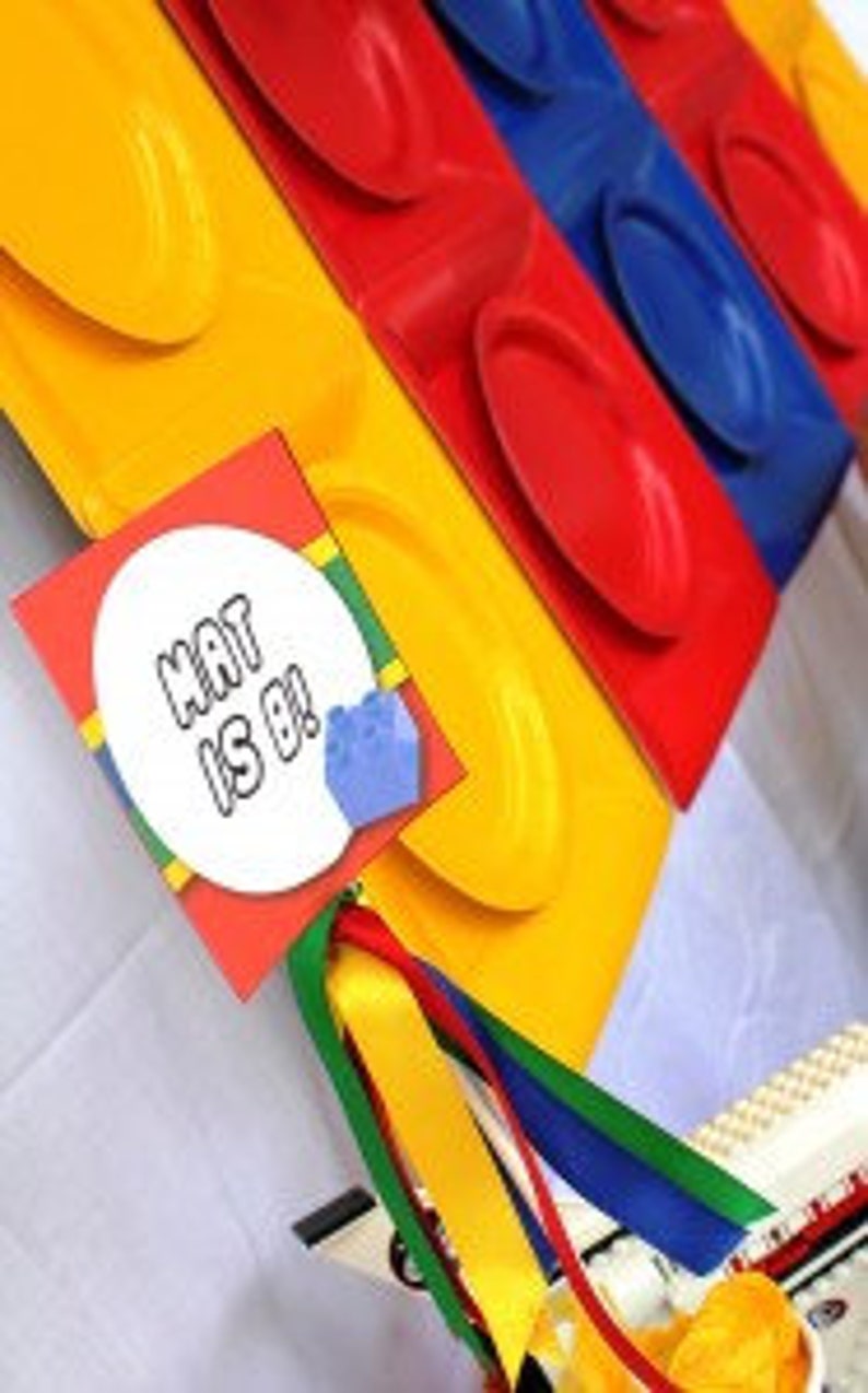 BUILDING BRICK Invitation Boy or Girl Printable Birthday - Etsy