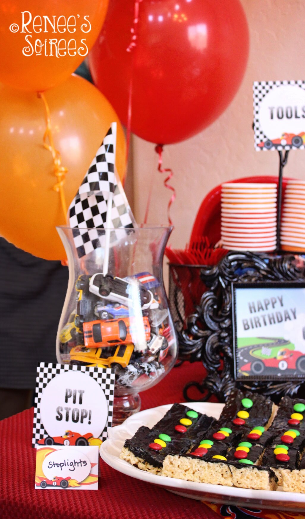 RACE CAR Collection - Digital Files for Birthday Party or Baby Shower ...