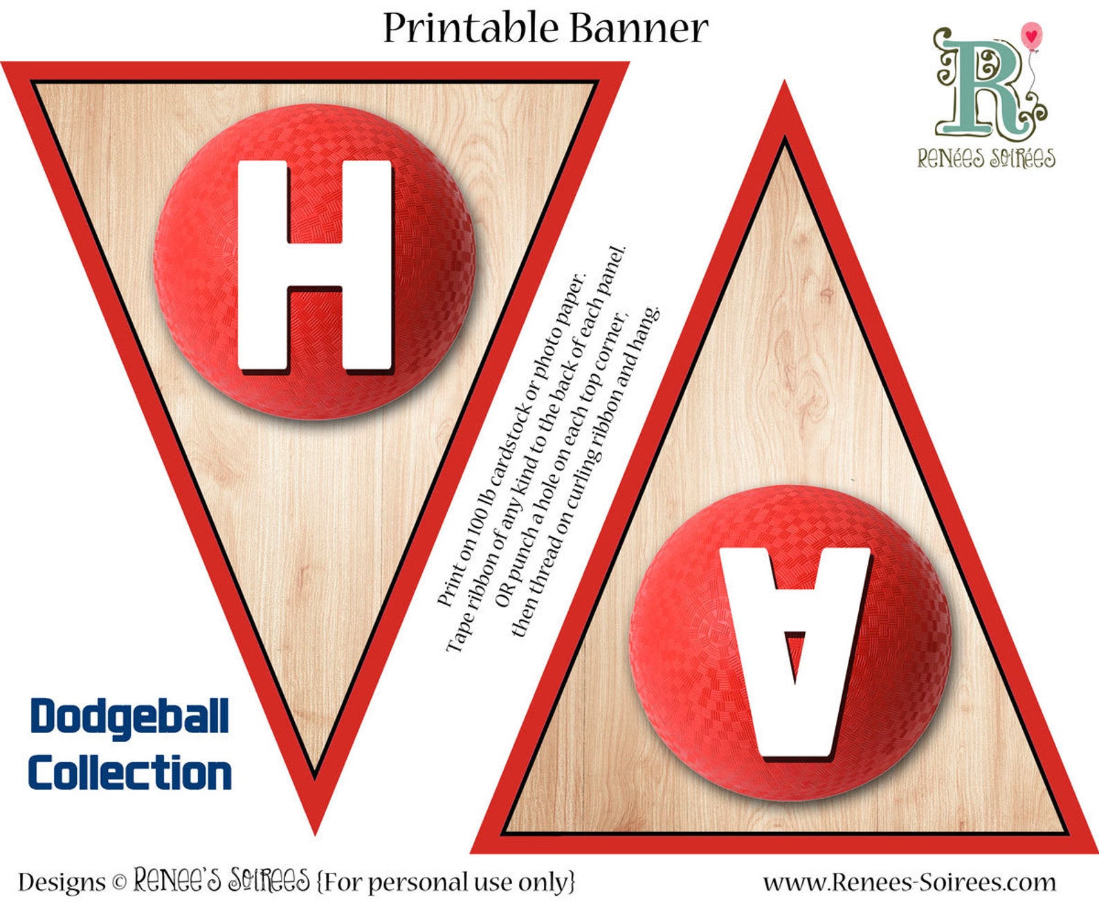 DODGEBALL INVITATION - Printable Birthday Invite - Personalized DIY ...