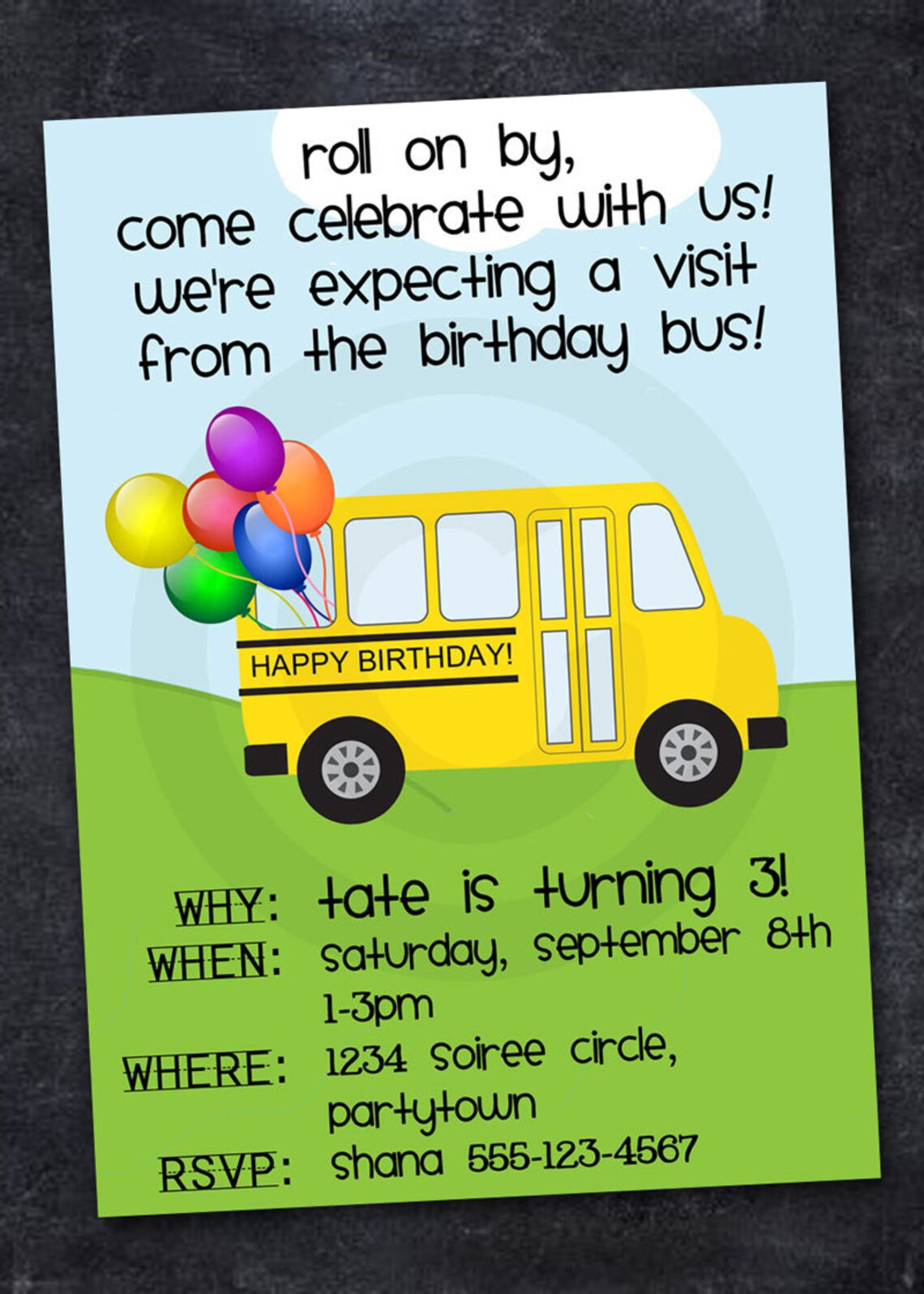 SCHOOL BUS Collection ABC Birthday Party Retirement or - Etsy