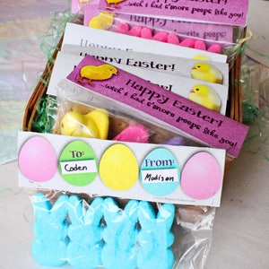 4 Printable EASTER Peeps Treat Toppers - Instant Download! 4 Styles ...