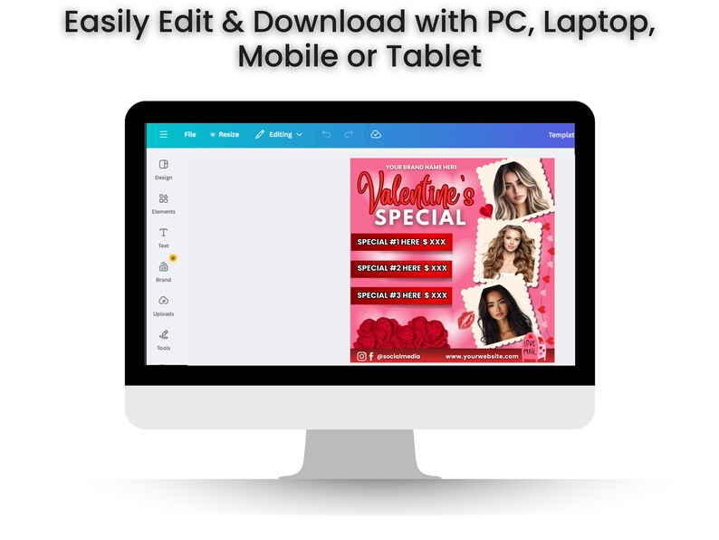 Valentine Booking Flyer, February Book Now, Holiday Salon Flyer, Hair ...