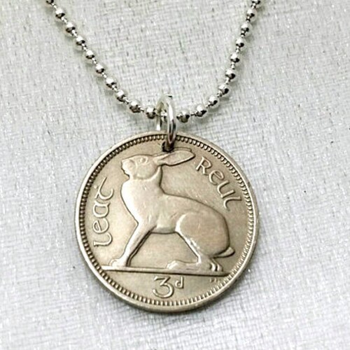 IRISH RABBIT Coin Earrings Ireland Jewelry Celtic Earrings - Etsy
