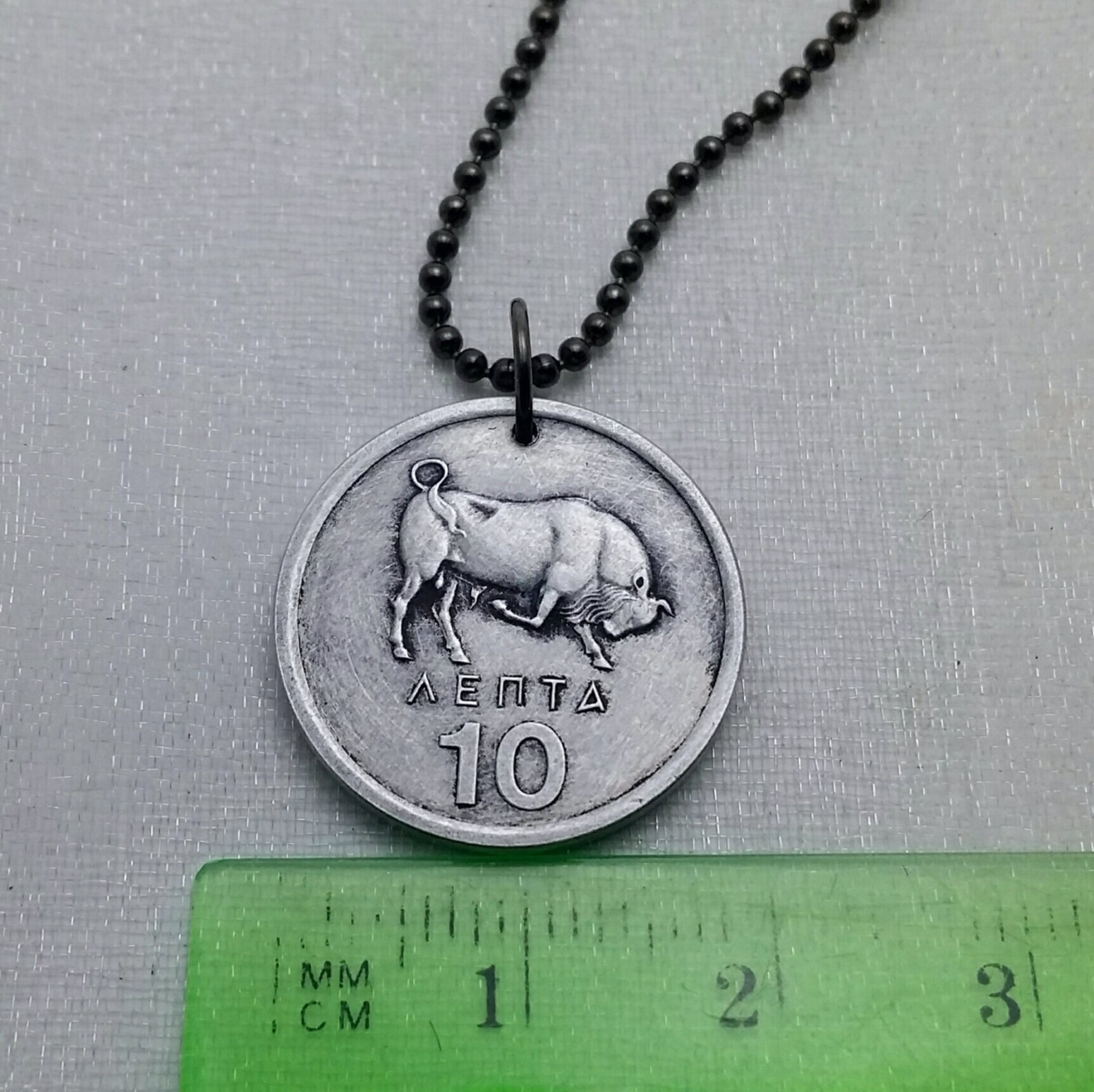 Bull Necklace. Taurus Necklace. Charging Bull. Fertility. Greek Jewelry ...