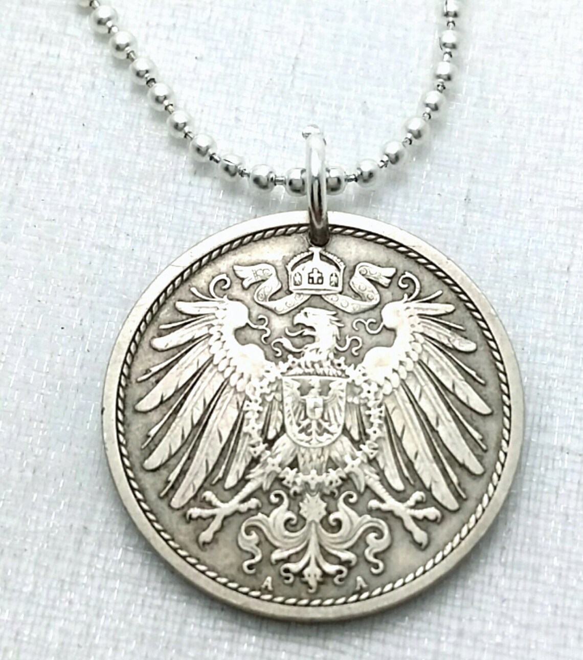 GERMANY NECKLACE Antique German Coin Pendant Imperial - Etsy