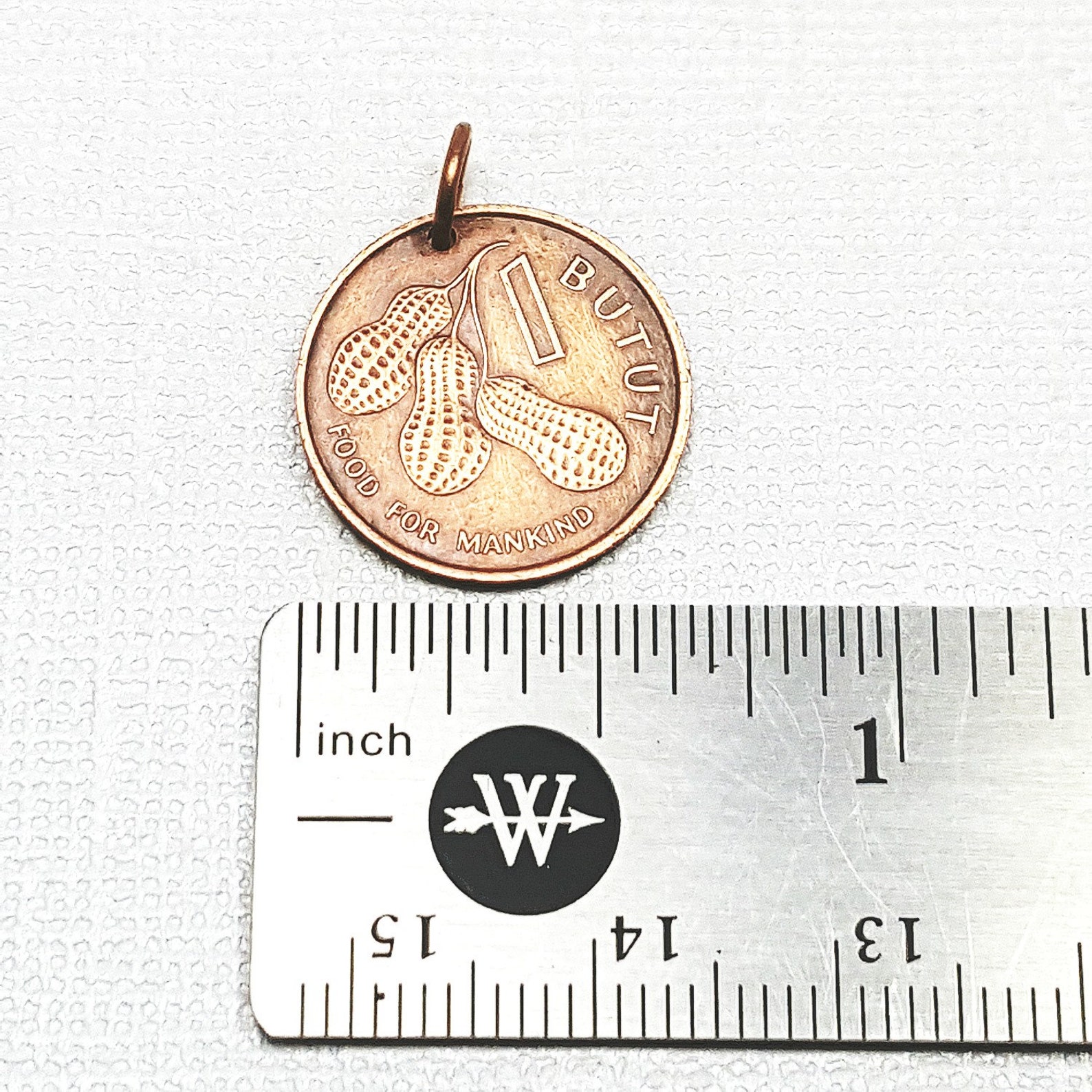 Peanut Necklace. Coin Jewelry. 1974 Peanut Coin Necklace. - Etsy