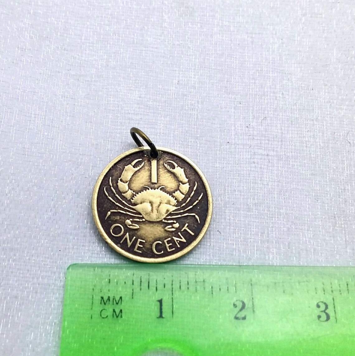 Cancer Necklace Crab Necklace Coin Necklace Crab Jewelry | Etsy