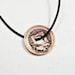 Antique Japanese 1 Mon Coin Necklace - Ancient Bronze Coin - Kanji ...