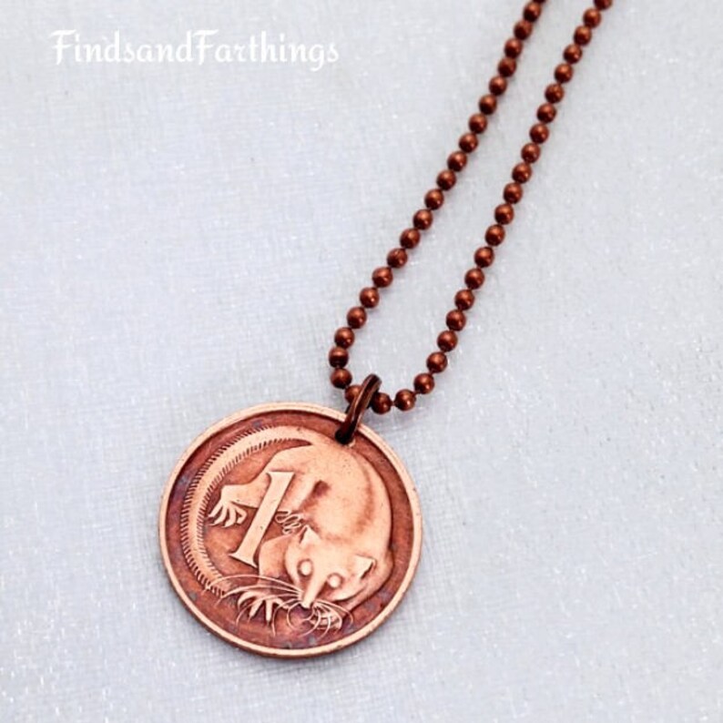 Coin Jewelry. Vintage 1971 1981 AUSTRALIA Copper Coin - Etsy