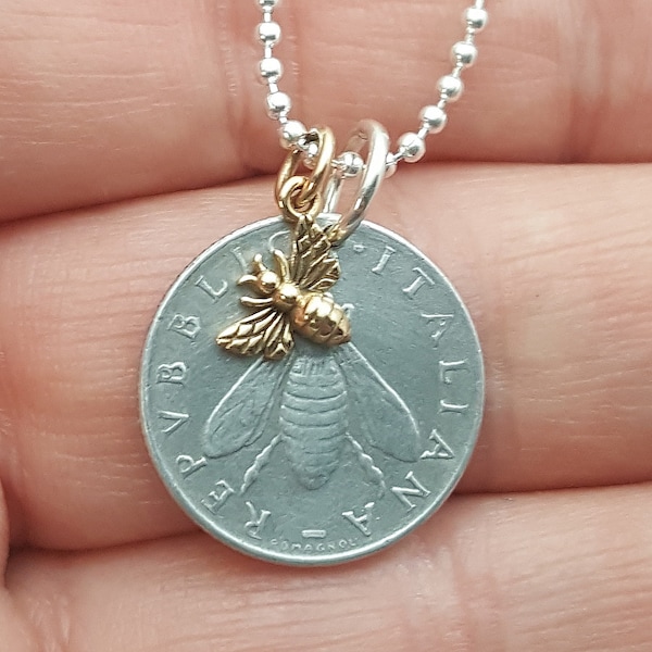 Italian Gold Coin Necklace - Etsy