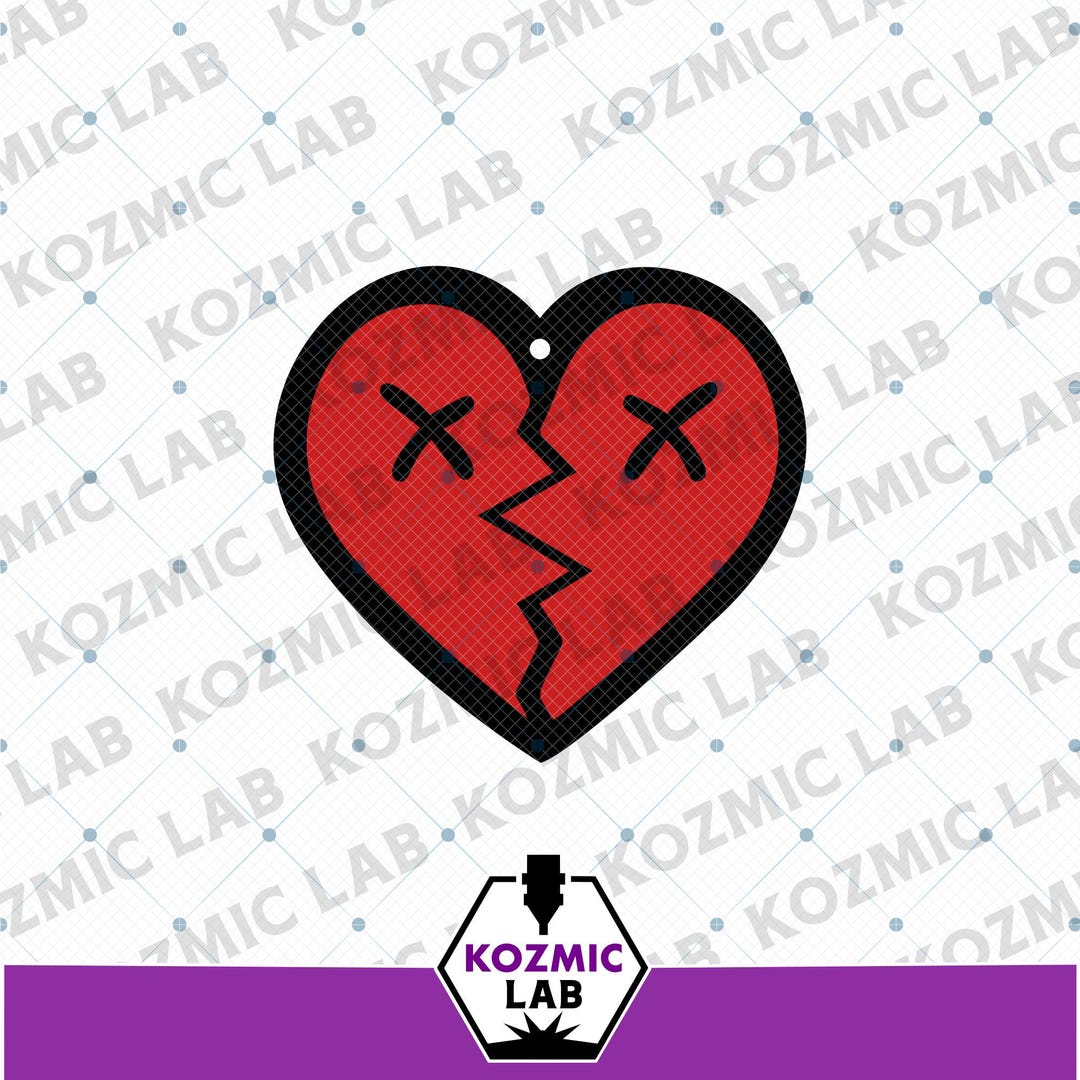 Dead Heart Laser Cut File | Alternative Valentine SVG | Gothic Heart ...