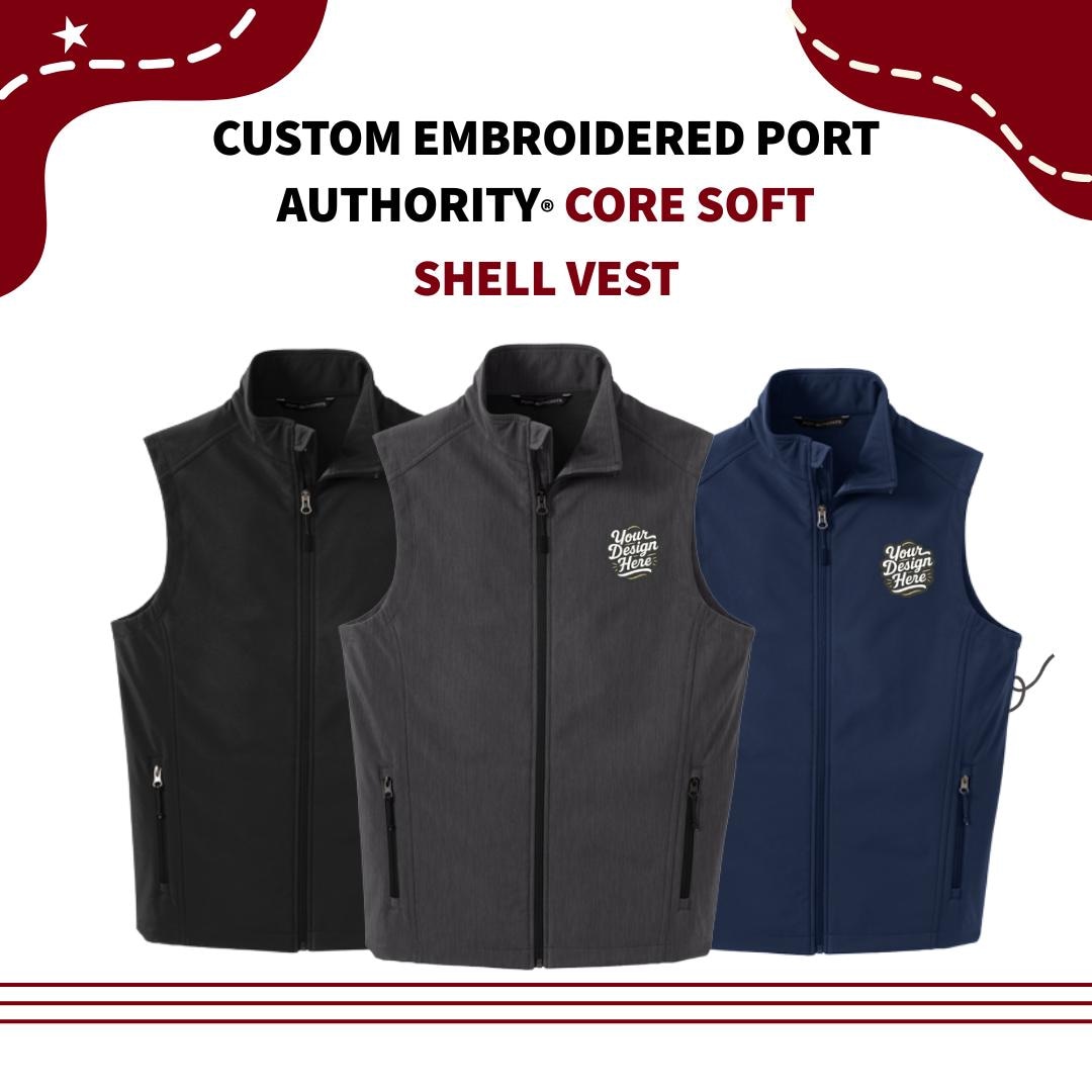 Port Authority® Core Soft Shell Vest - Water-resistant, Windproof ...