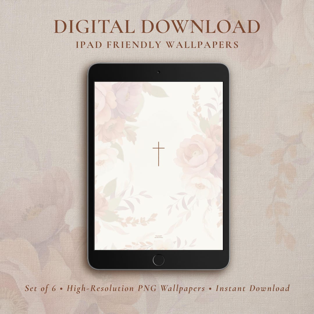 Soft Christian iPad Wallpapers • Floral Scripture iPad Backgrounds ...