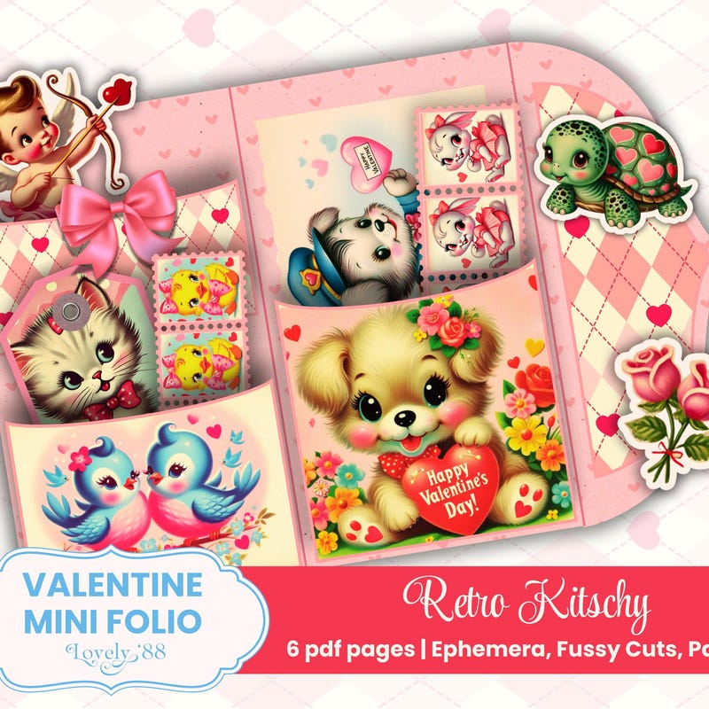 Vintage Kitschy Animal Printable - Etsy