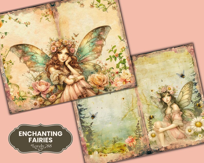 Fairy Junk Journal Pages | Fairies, Whimsical, Fantasy, Forest ...