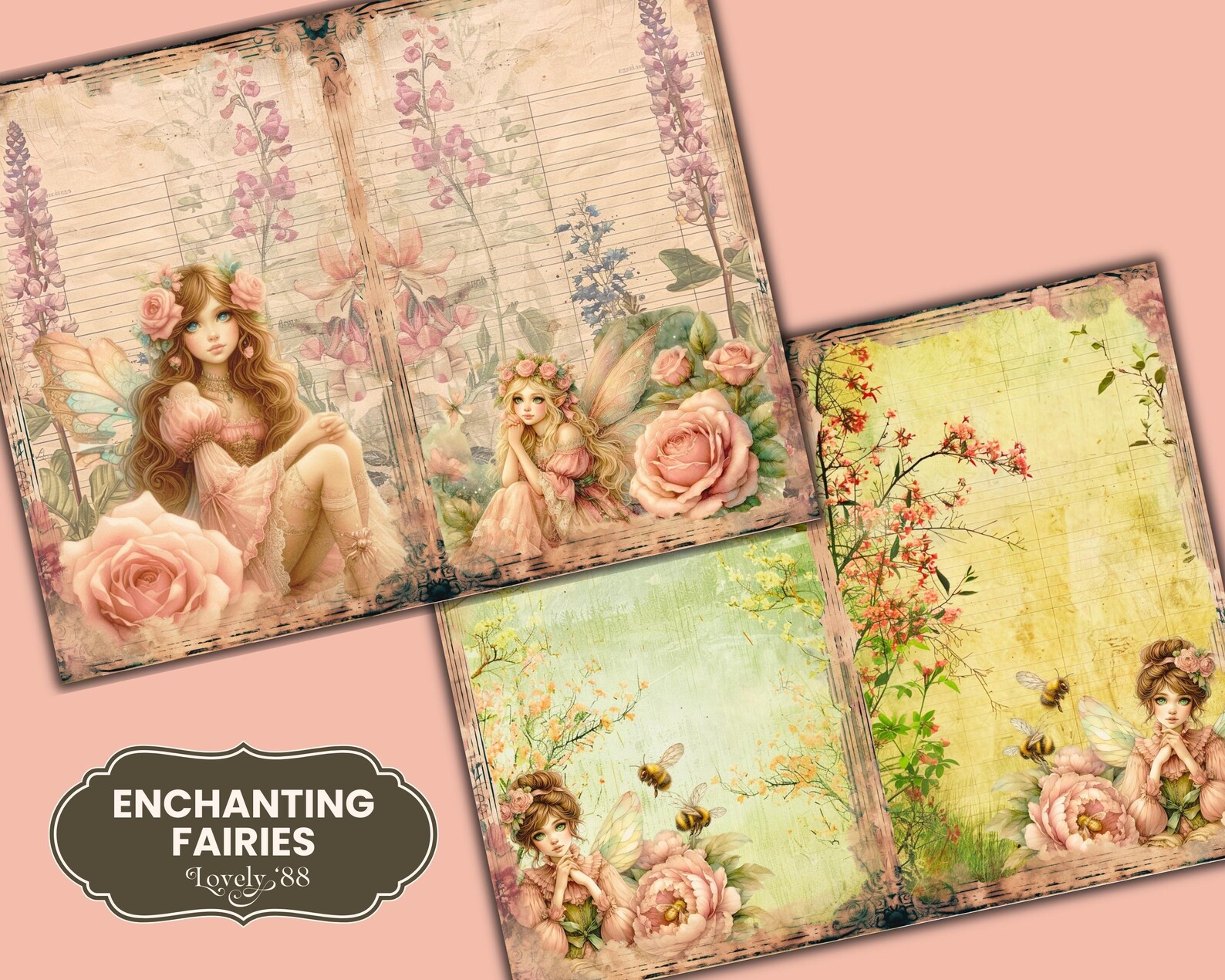 Fairy Junk Journal Pages | Fairies, Whimsical, Fantasy, Forest ...
