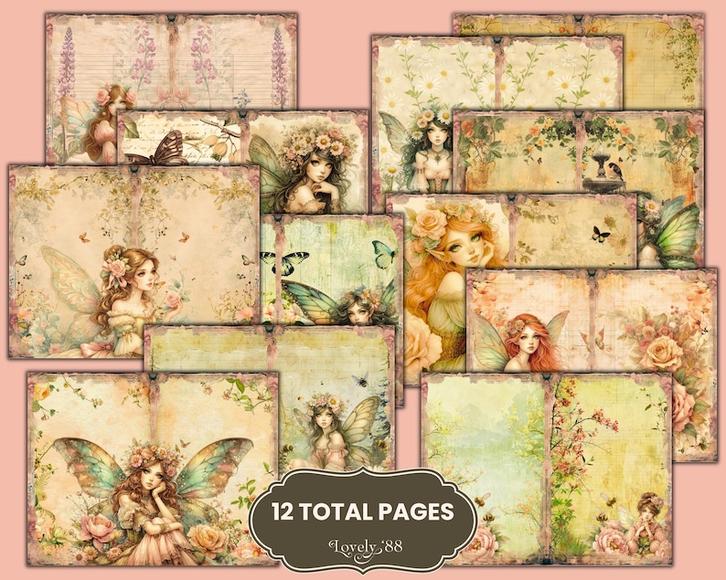 Fairy Junk Journal Pages | Fairies, Whimsical, Fantasy, Forest ...