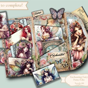 Fairy Folio Printable Enchanting Fairy Junk Journal Kit Mini-folio ...