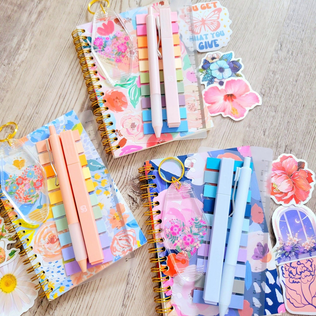 Book Annotation Kit With Mini Notebook Multiple Colors Pen, Highlighter ...