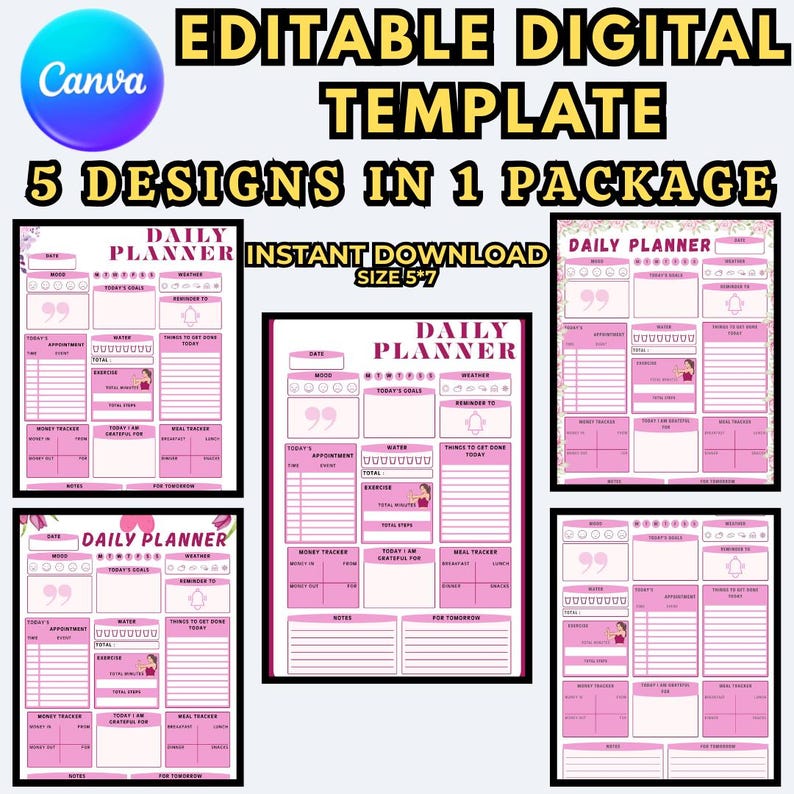 Editable Digital Remarkable Planner - Hyperlinked Monthly Templates ...