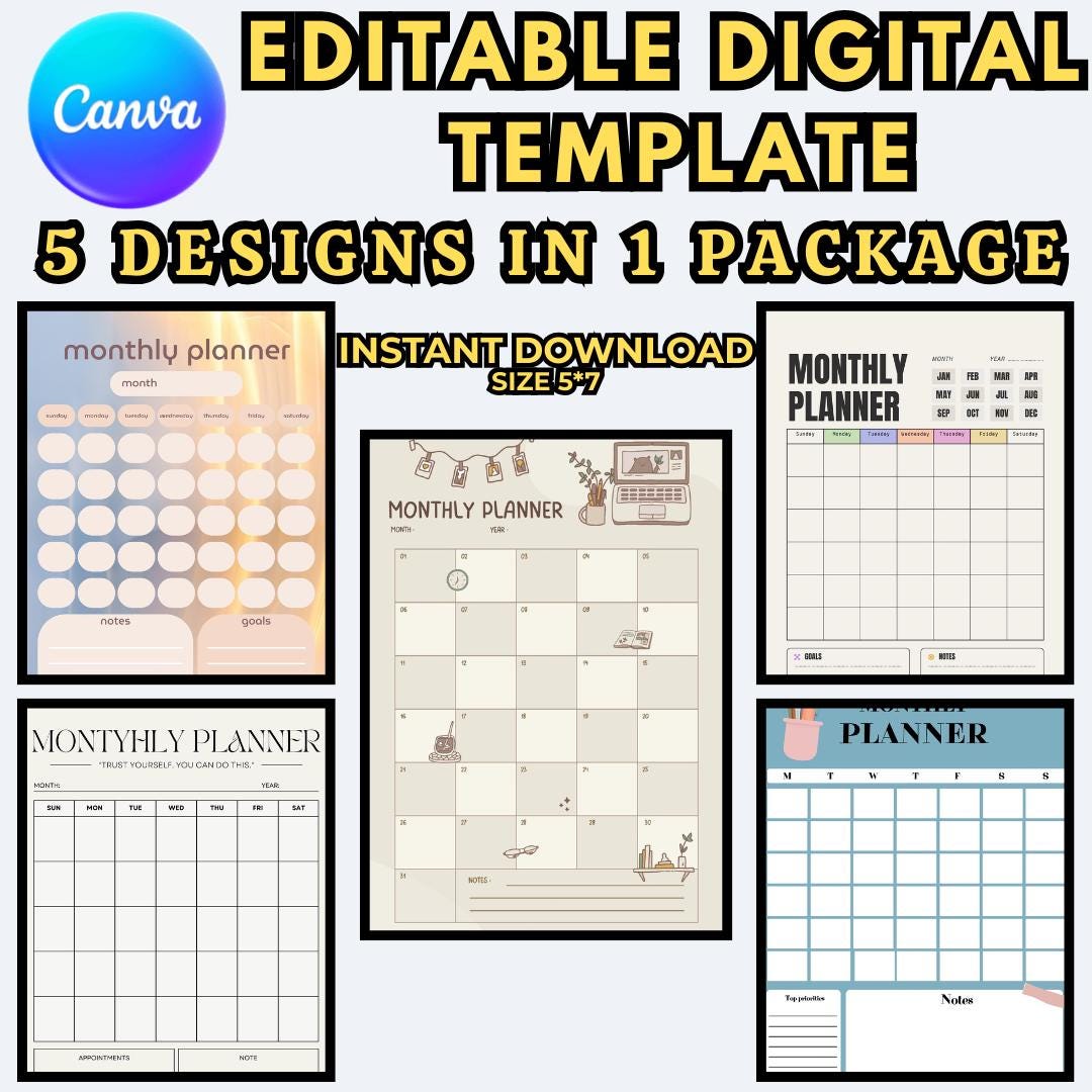 Editable Household Planner Bundle – Family Organizer (digital Download ...