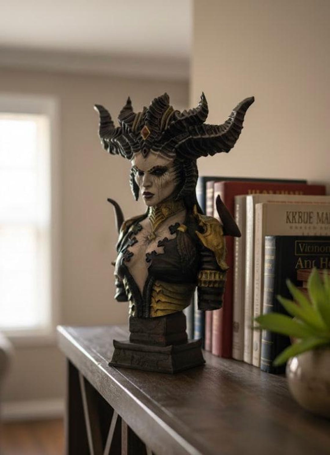 Lilith Bust Fan Art – Hand-painted 3D Printed Diablo-inspired Statue ...