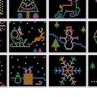 100 Giant Lite Brite Pegs | Light Bright Round Polished Clear Rods ...