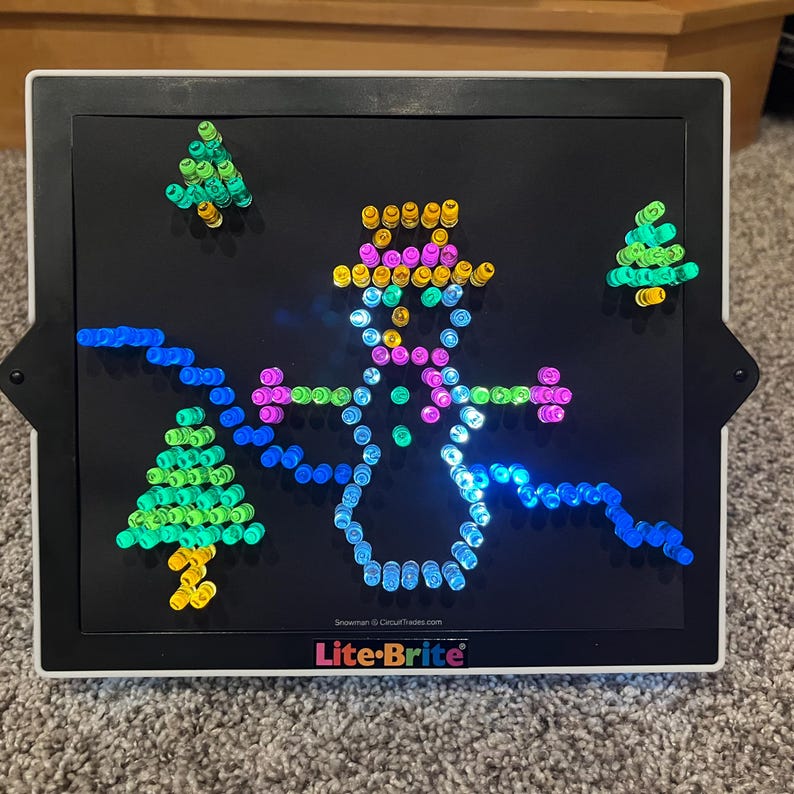 Christmas Lite Brite Refill Sheets – 12 Holiday Templates (ultimate ...