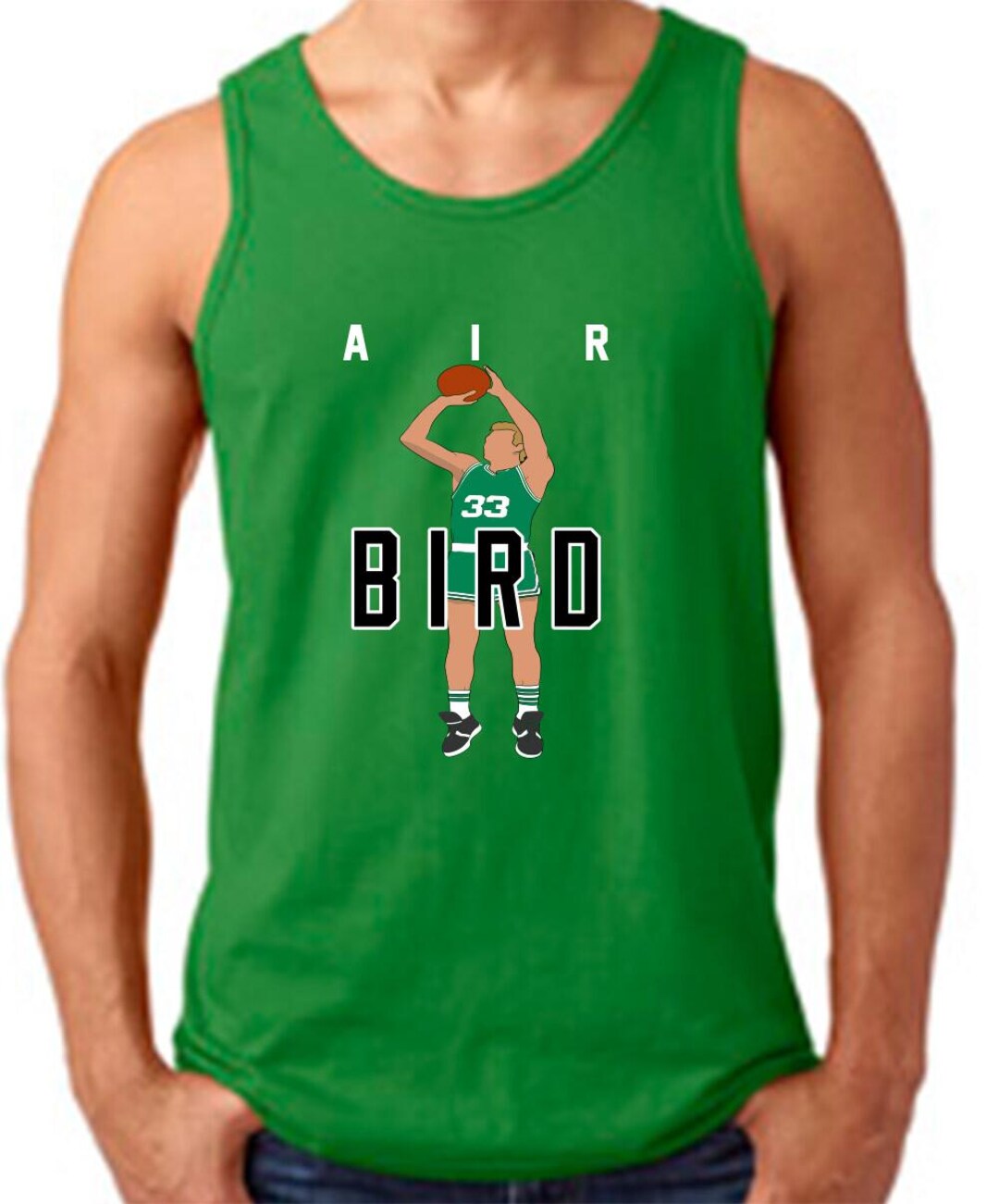 Larry Bird Boston Celtics Air Pic TANK-TOP - Etsy