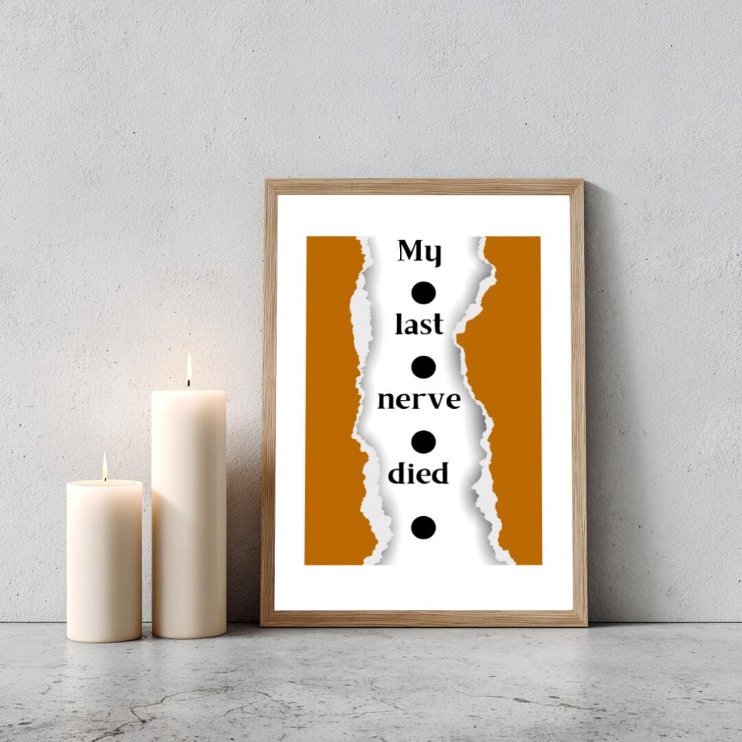 Funny Sarcastic Quote Print | Torn Paper Effect Home Decor (digital ...