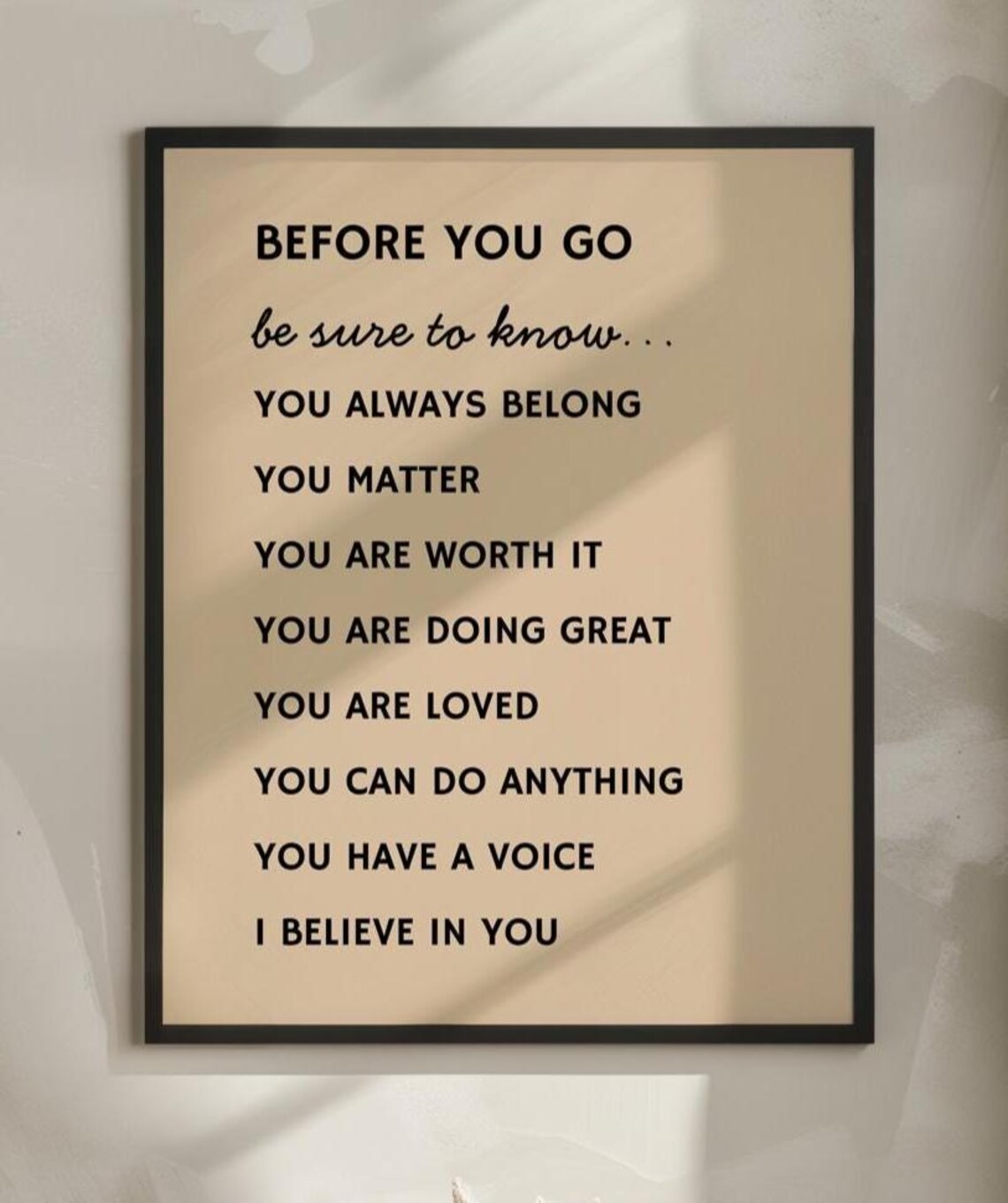 Before You Go Affirmation Poster Printable Wall Art Instant Download ...