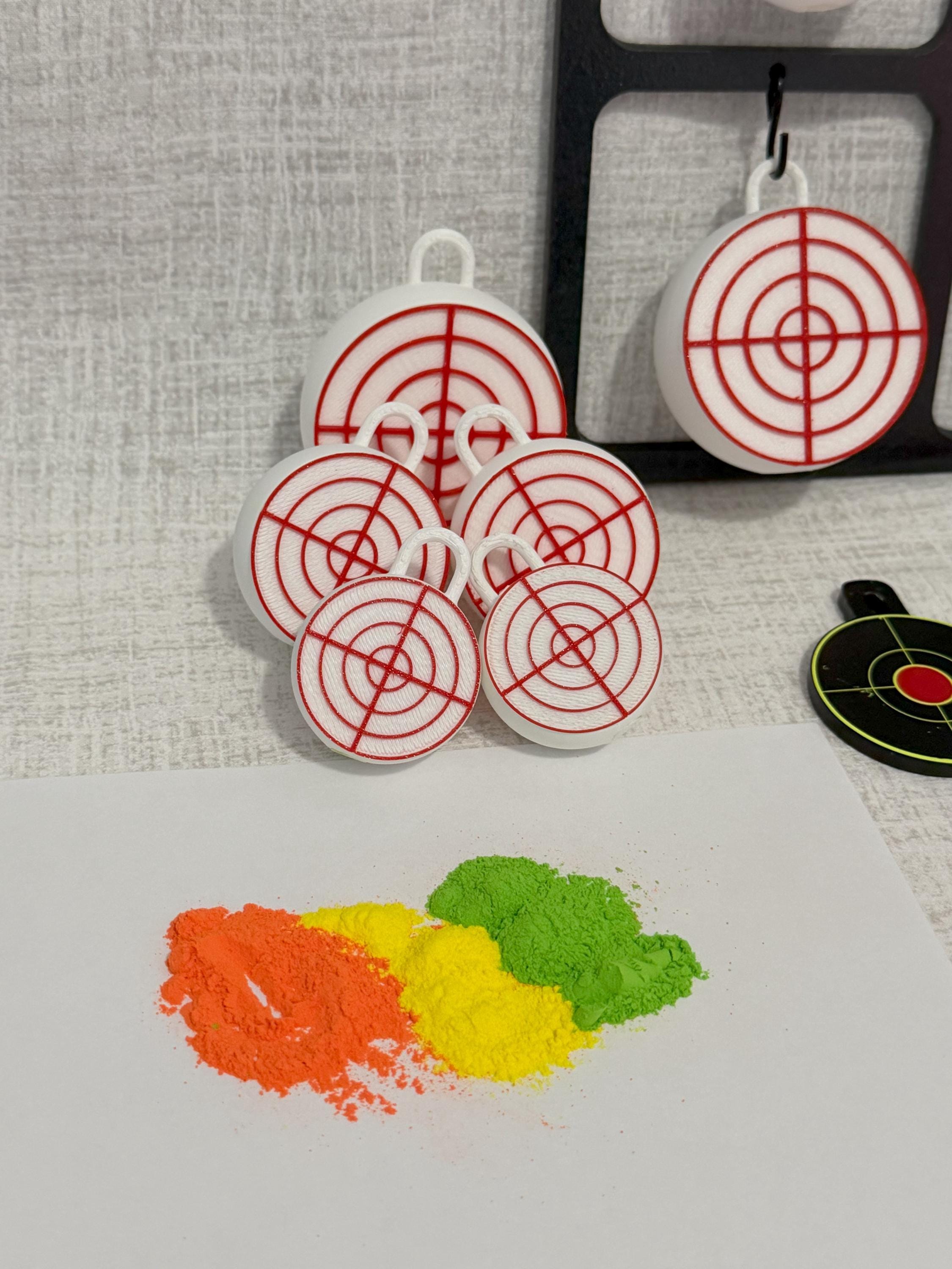 Reactive Targets With Color Bursts Full Kit - Etsy