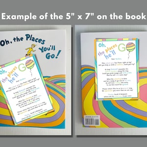 Oh the Places You'll Go Instruction Letter for Teachers to Sign Book ...