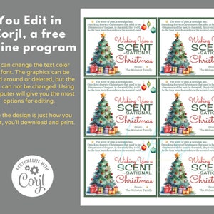 Wishing You a Scentsational Christmas Gift Tag for Scentsy Scent ...