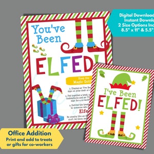 You've Been Elfed Sign to Download and Print, I've Been Elfed Office ...