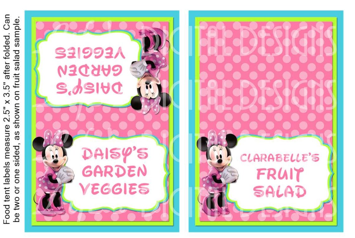 Food Tent Labels Buffet Labels 2.5 X 3.5 Folded - Etsy