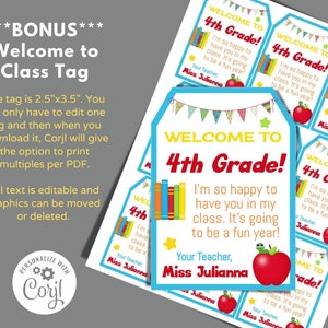 Meet the Teacher Template to Instantly Edit in Corjl, Download and ...
