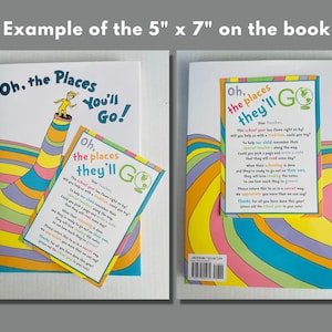 Oh the Places You'll Go Instruction Letter for Teachers to Sign Book ...