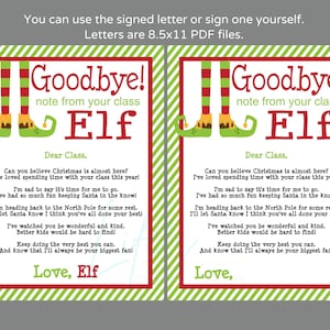 Elf Letters for Classroom to Download and Print, Christmas Elf Letters ...