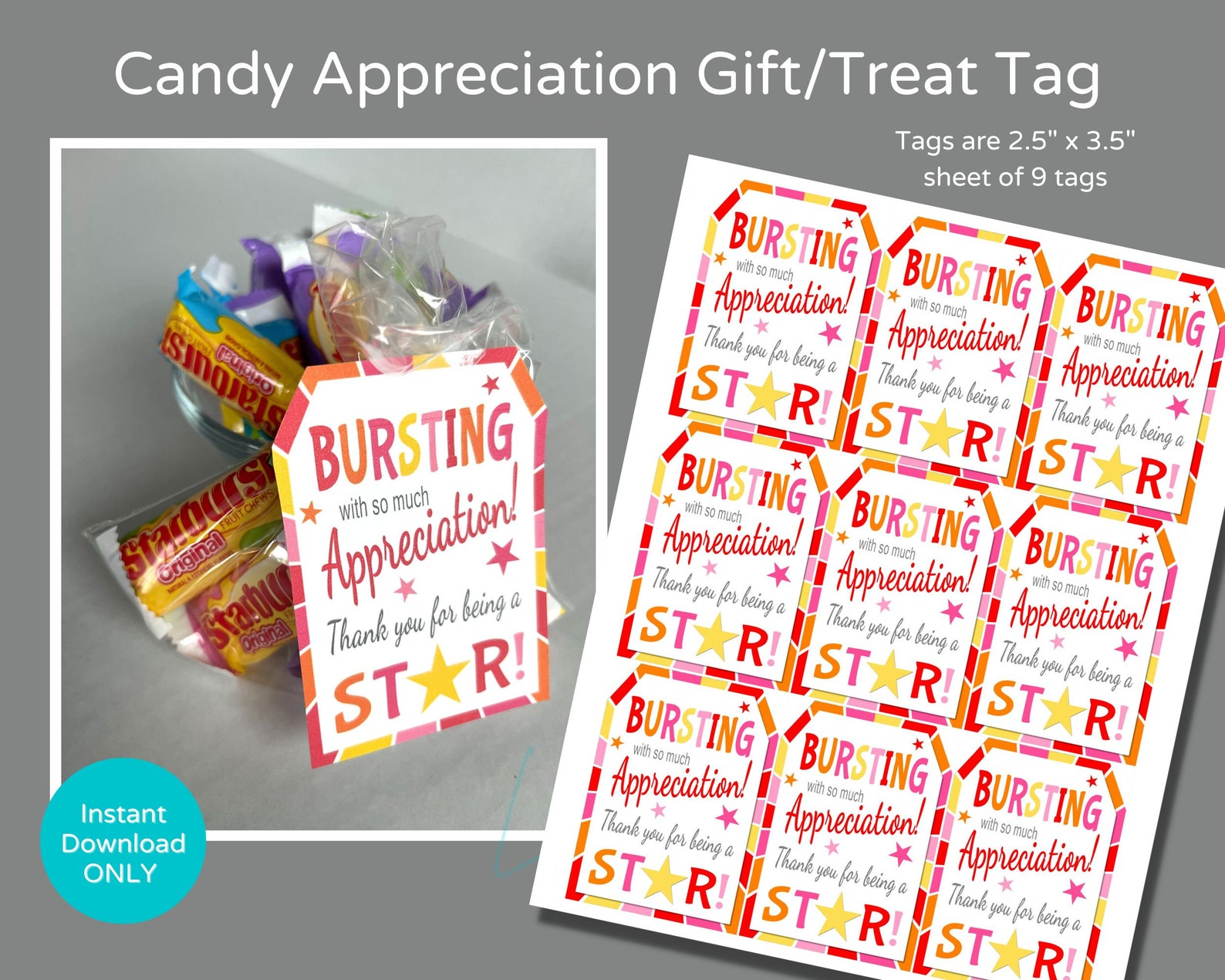 Teacher Appreciation Week Bursting With Appreciation Signs and Tag ...