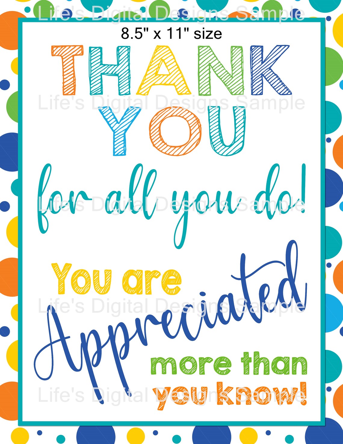 Teacher Appreciation Week Signs to Download and Print, Staff ...