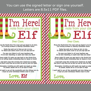 Elf Letters for Classroom to Download and Print, Christmas Elf Letters ...