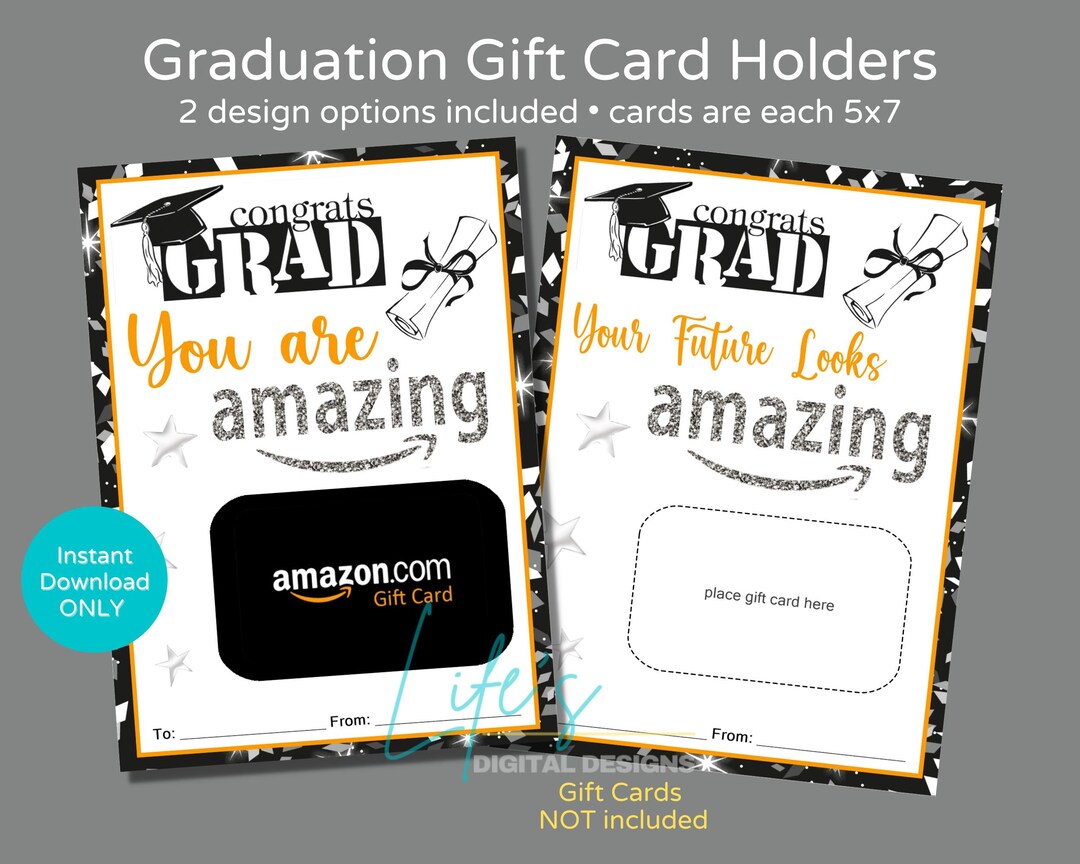 Graduation Amazon Gift Card Holder to Download and Print, Junior High ...