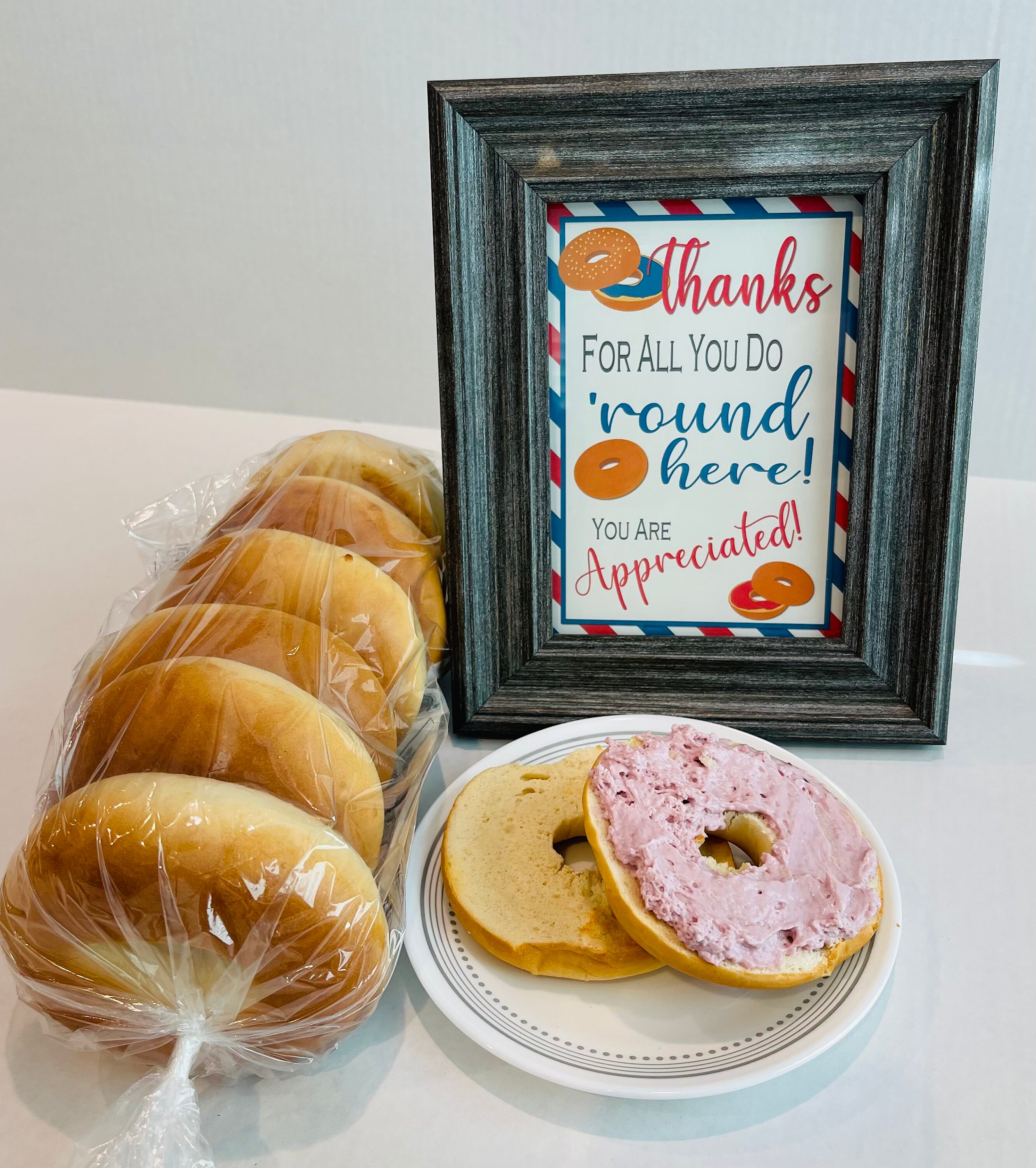 Teacher Appreciation Week Bagel Signs to Download and Print, Staff ...