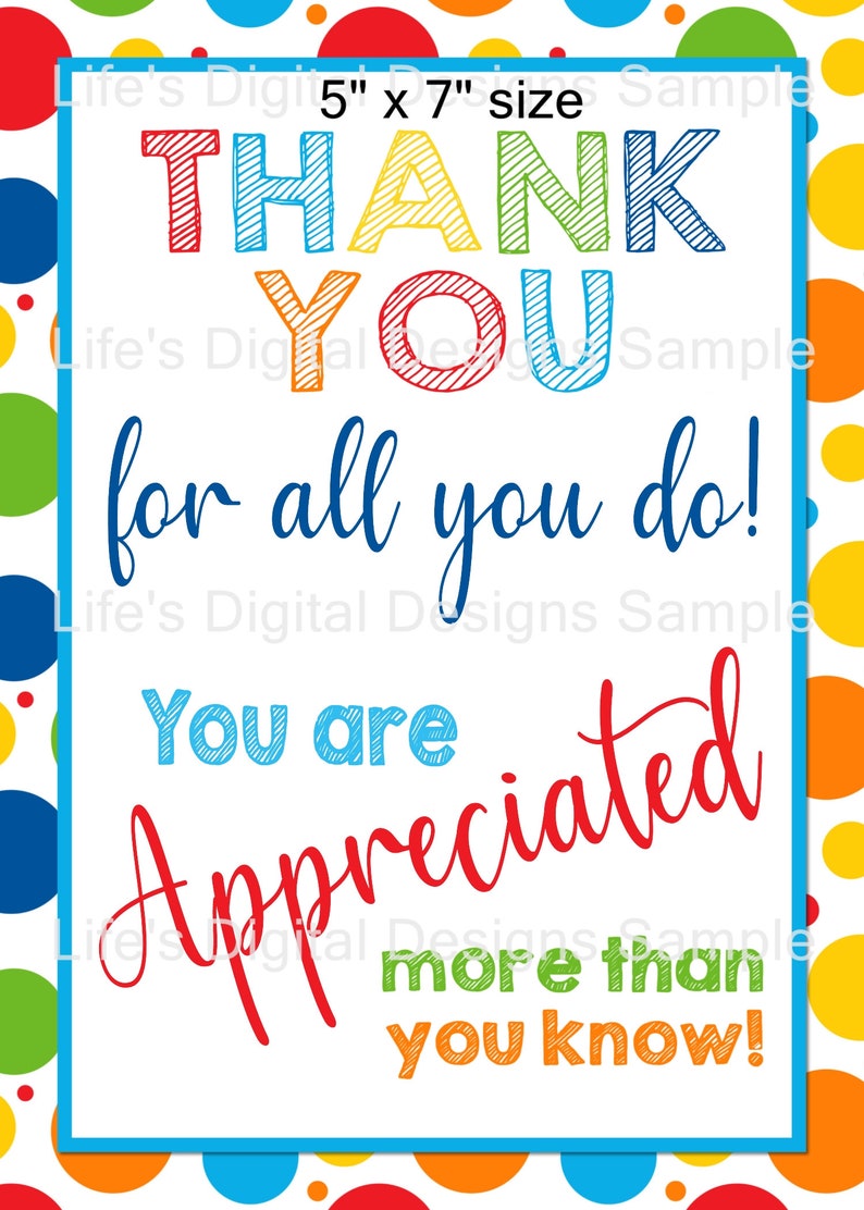 Teacher Appreciation Week Signs to Download and Print - Etsy