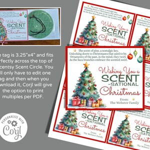 Wishing You a Scentsational Christmas Gift Tag for Scentsy Scent ...