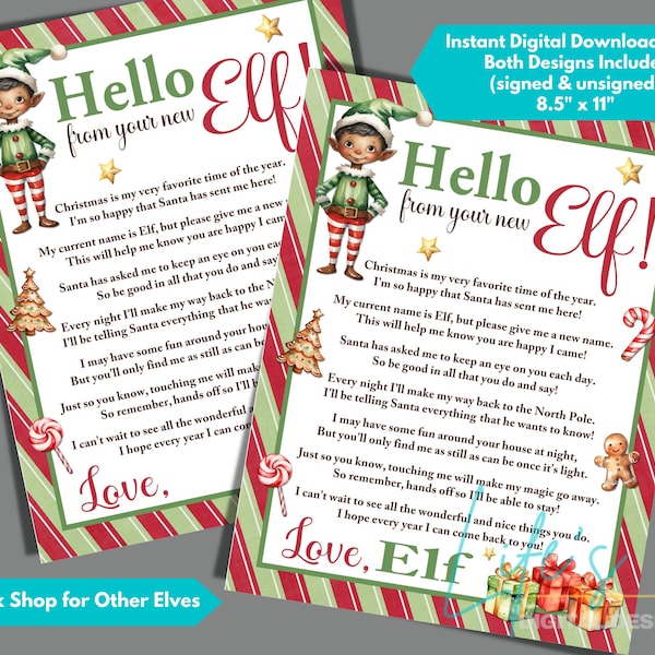 Letter From Elf - Etsy
